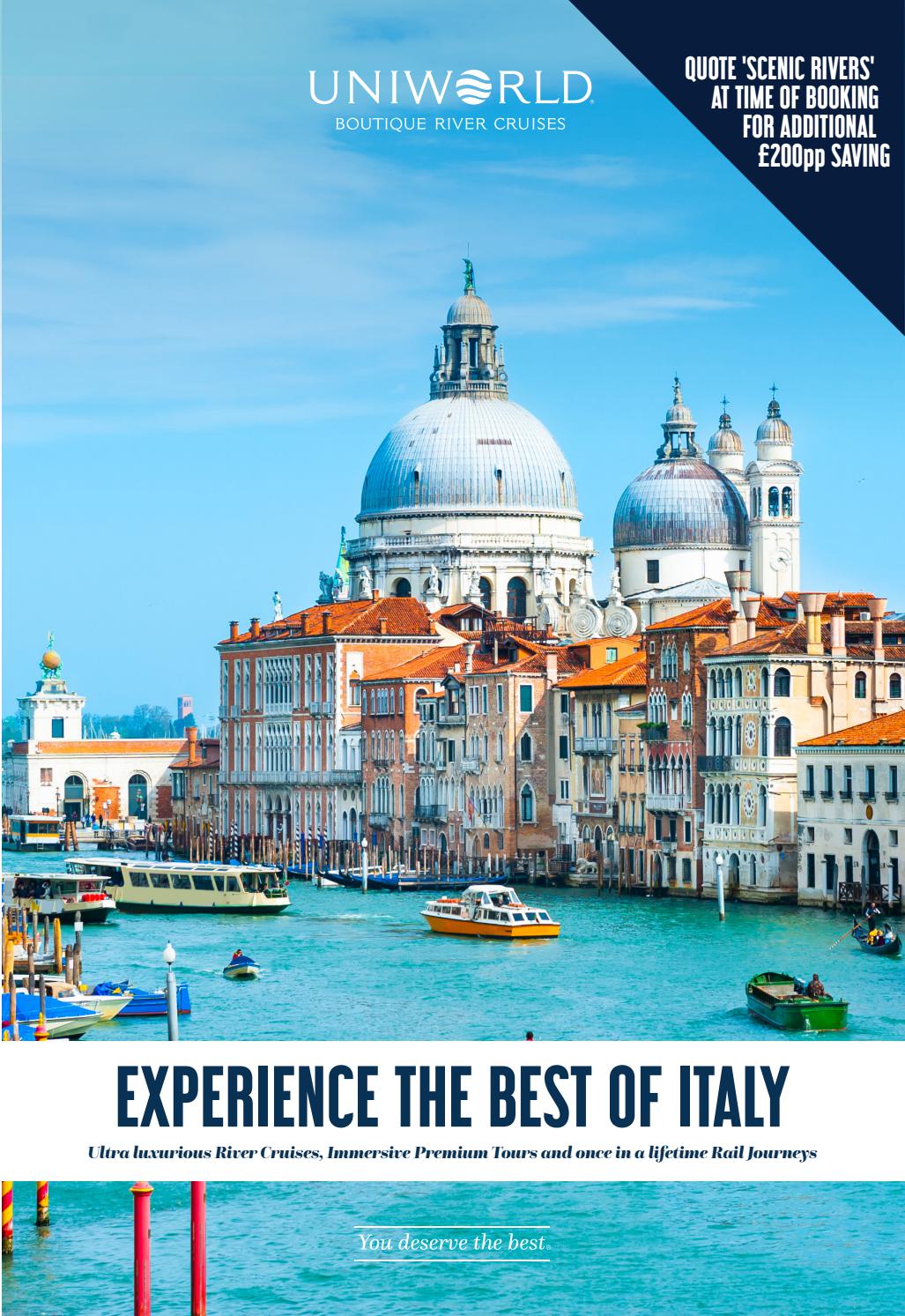 Experience the Best of Italy - UK by Uniworld - Issuu