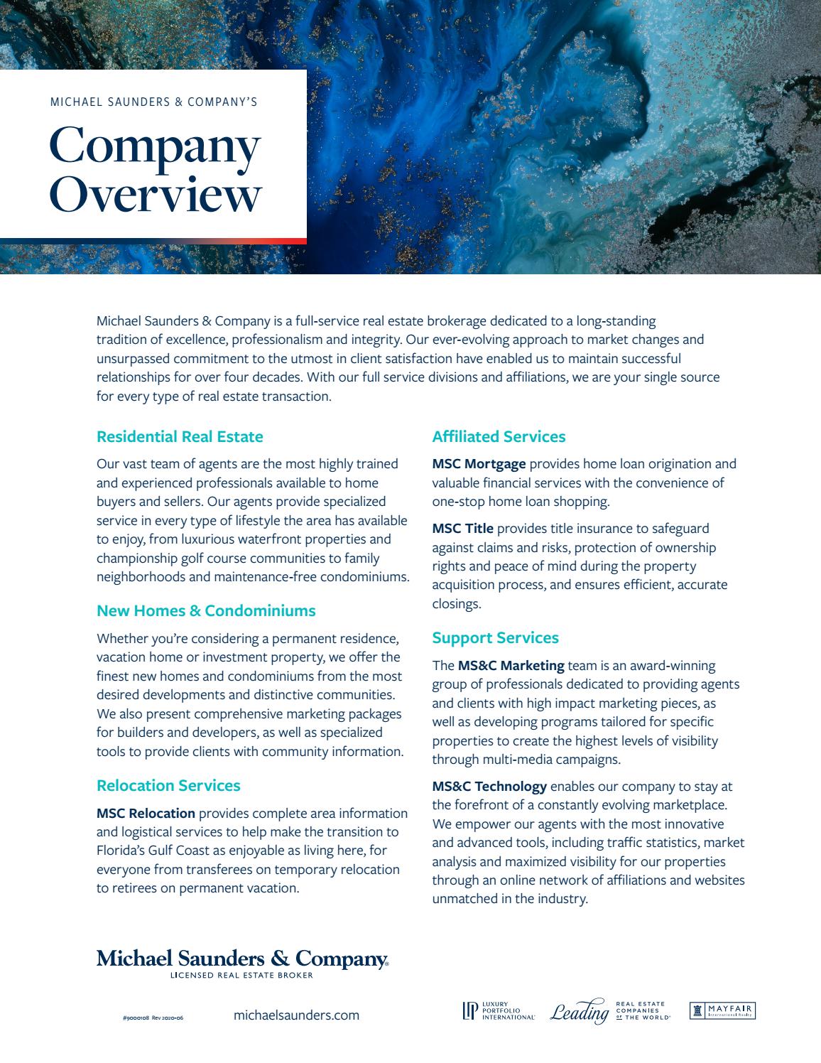 Michael Saunders & Company Overview by Michael Saunders & Company - Issuu