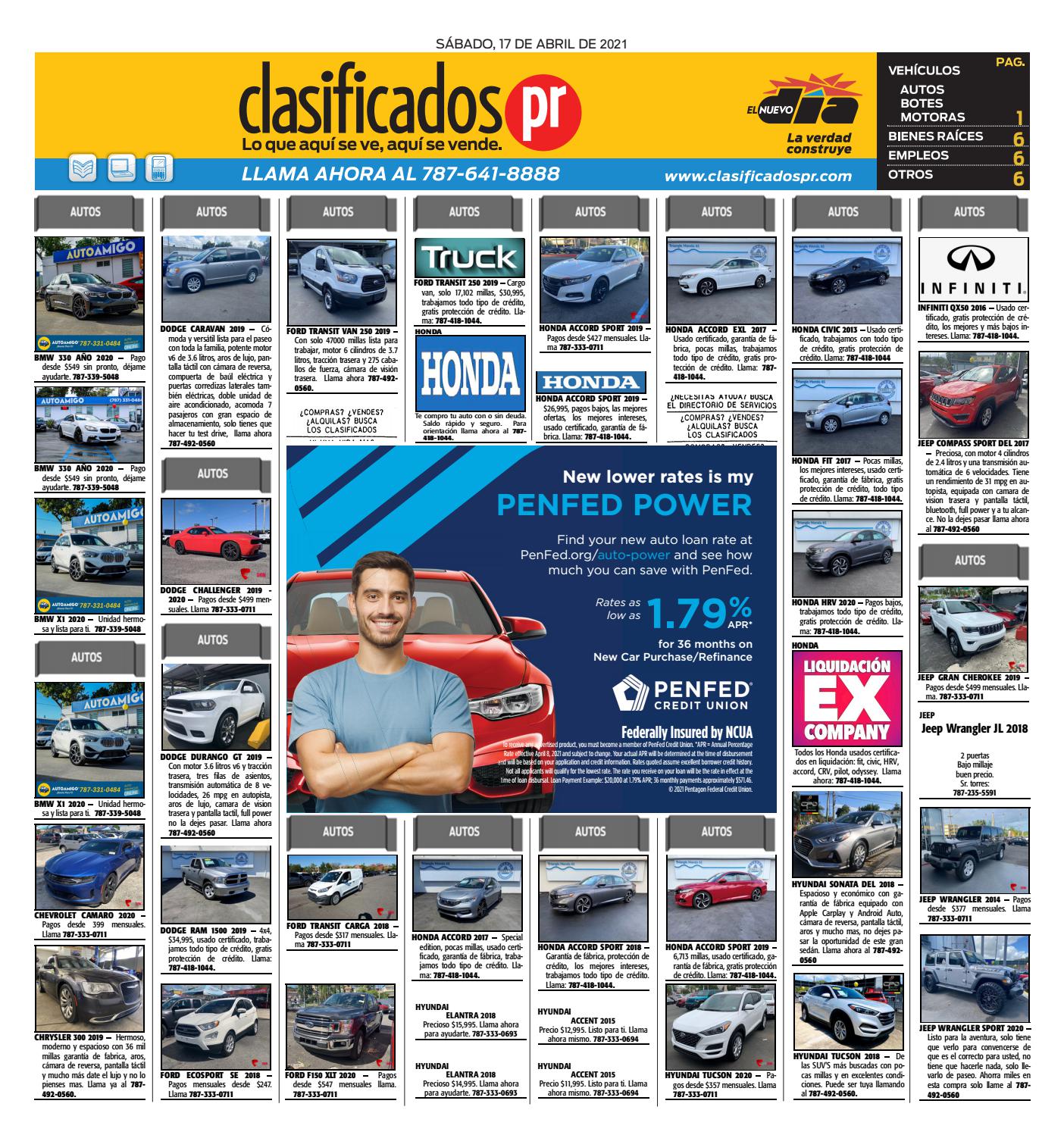 ClasificadosPR 04 17 2021 by ClasificadosPR.com - Issuu