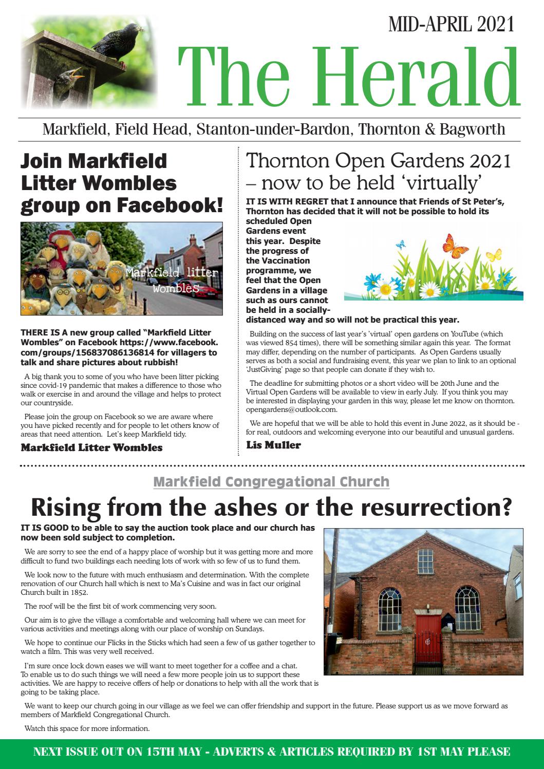 April 2021 Herald Magazine by Michael Wilkinson - Issuu