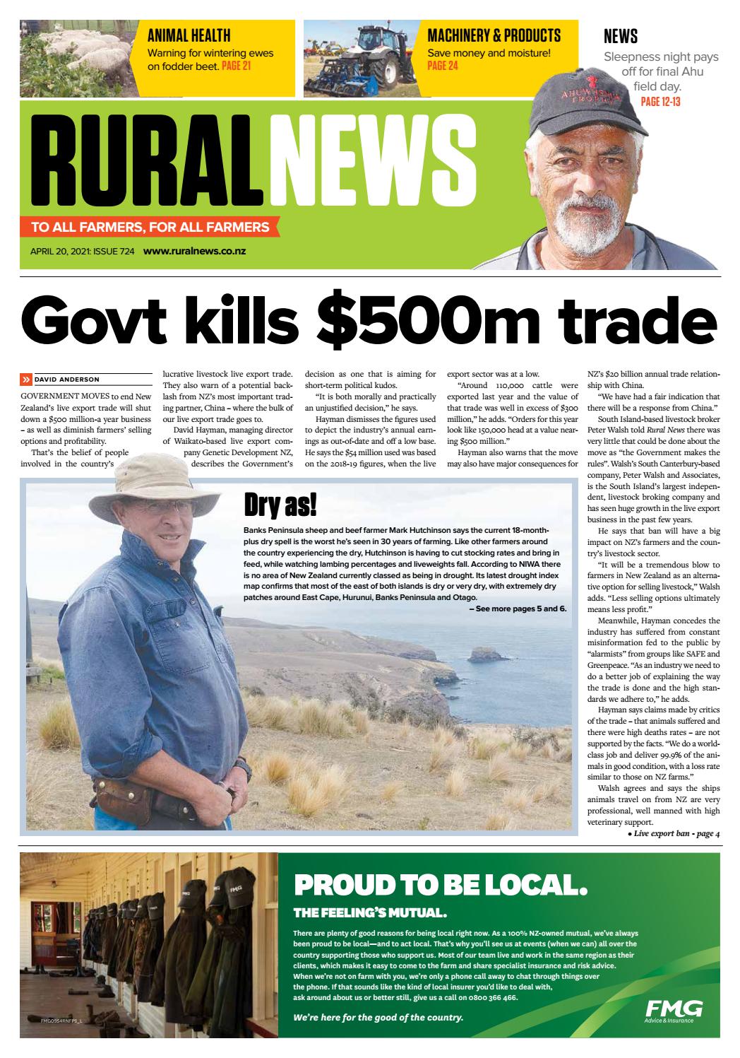 Rural News 20 April 2021 by Rural News Group - Issuu