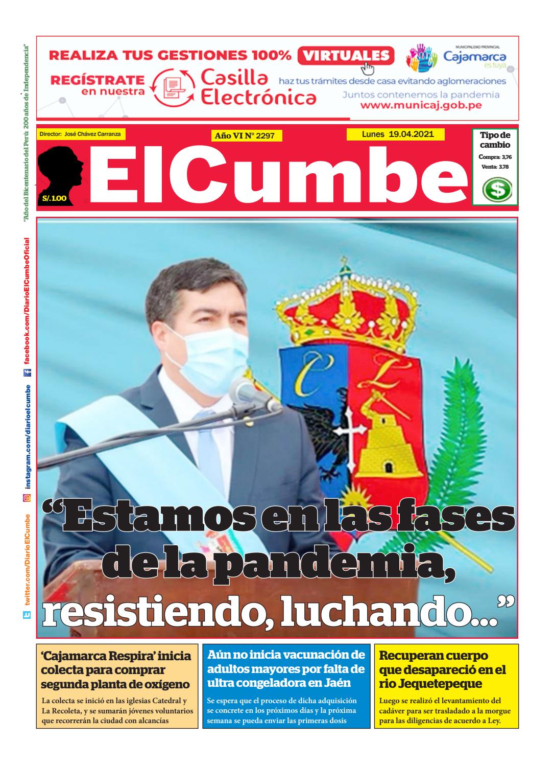 Diario El Cumbe 19 de abril 2021 by Diario El Cumbe - Issuu