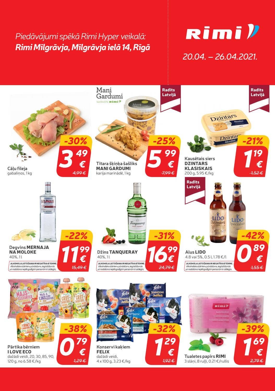 Rimi Hyper Mīlgrāvja Specakcija 20.04 – 26.04.2021. by Rimi - Issuu