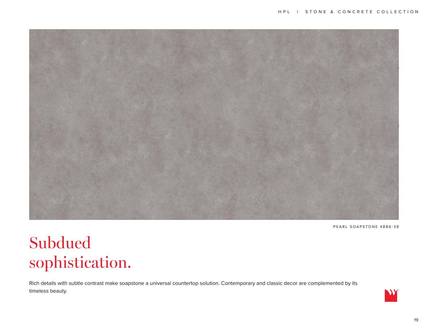 Wilsonart® Home HPL Stone & Concrete Collection Brochure by Wilsonart ...