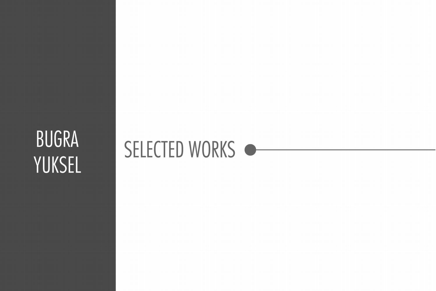 Architectural Portfolio 2021 Bugra Yuksel By Bugraayuksel Issuu