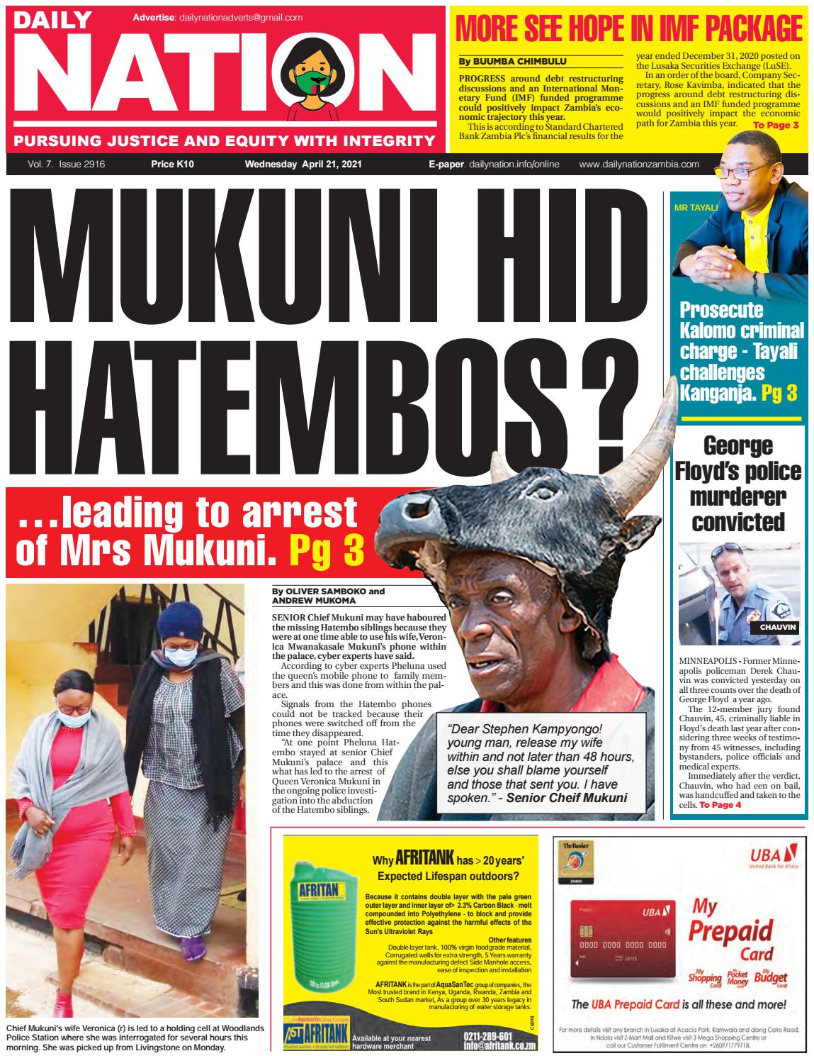 Daily Nation Newspaper 21st April 2021 by dailynation - Issuu