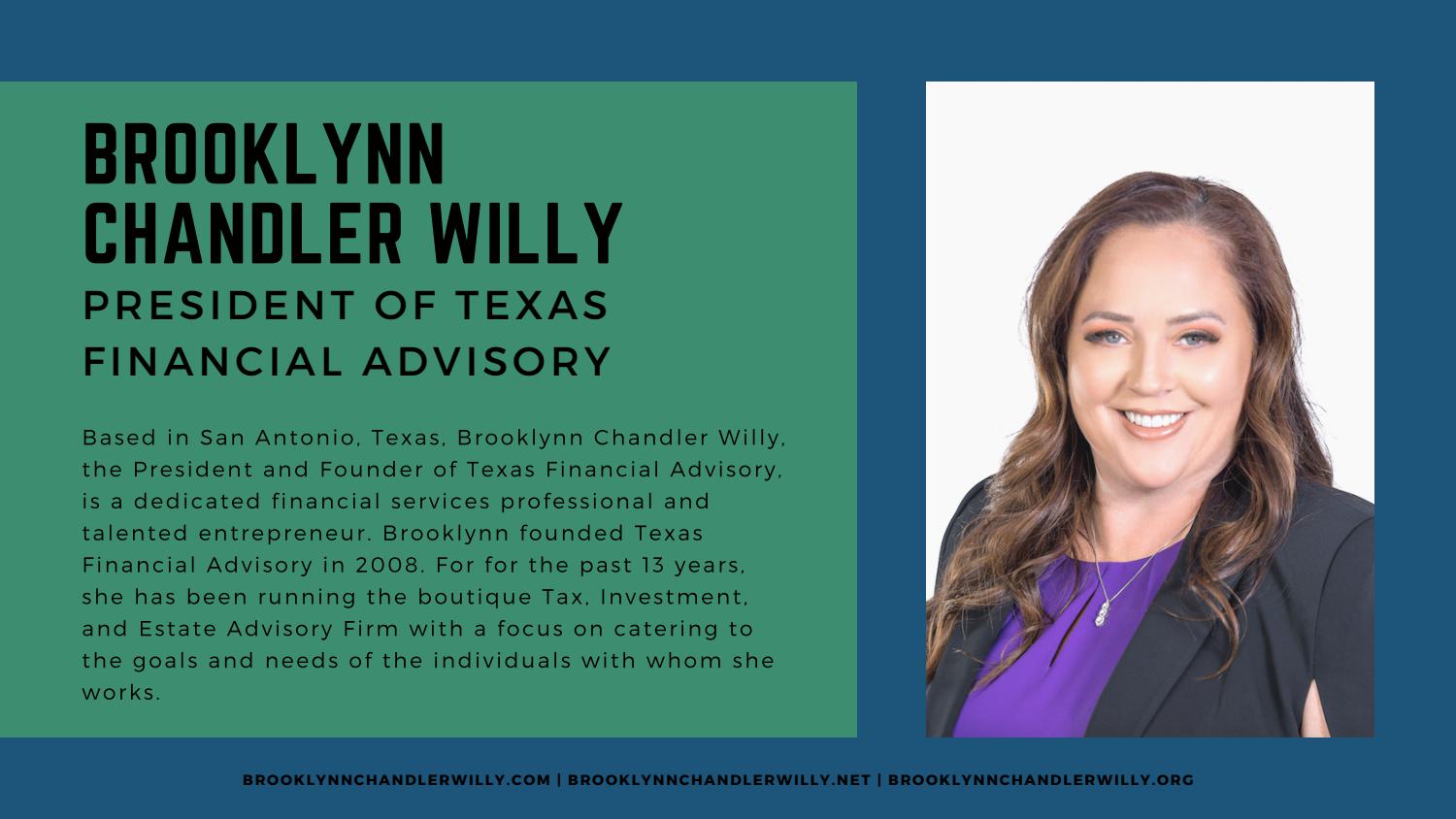 Meet Brooklynn Chandler Willy | President of Texas Financial Advisory ...