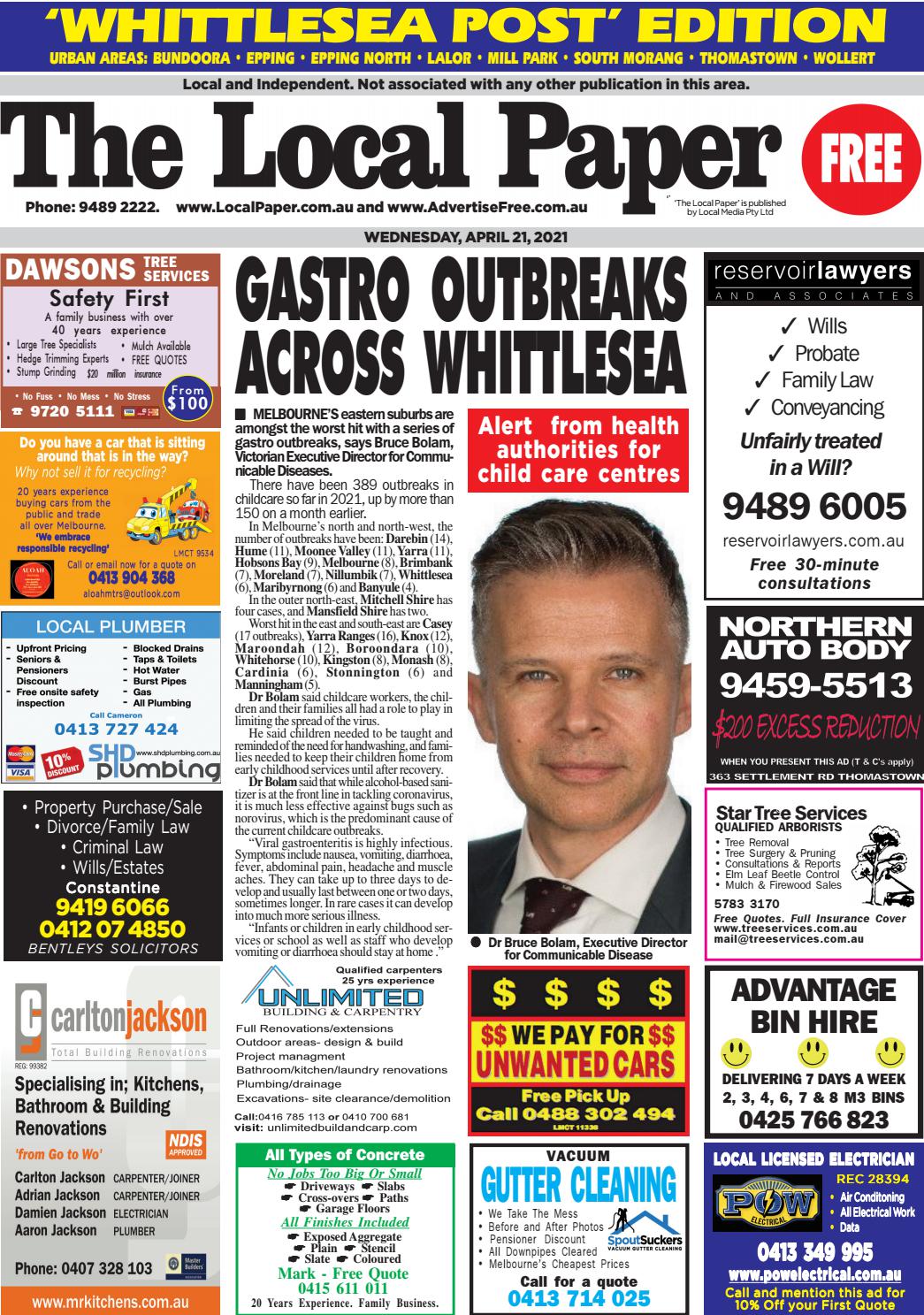 The Local Paper Whittlesea Post Edition Wed Apr 21 2021 By Ash