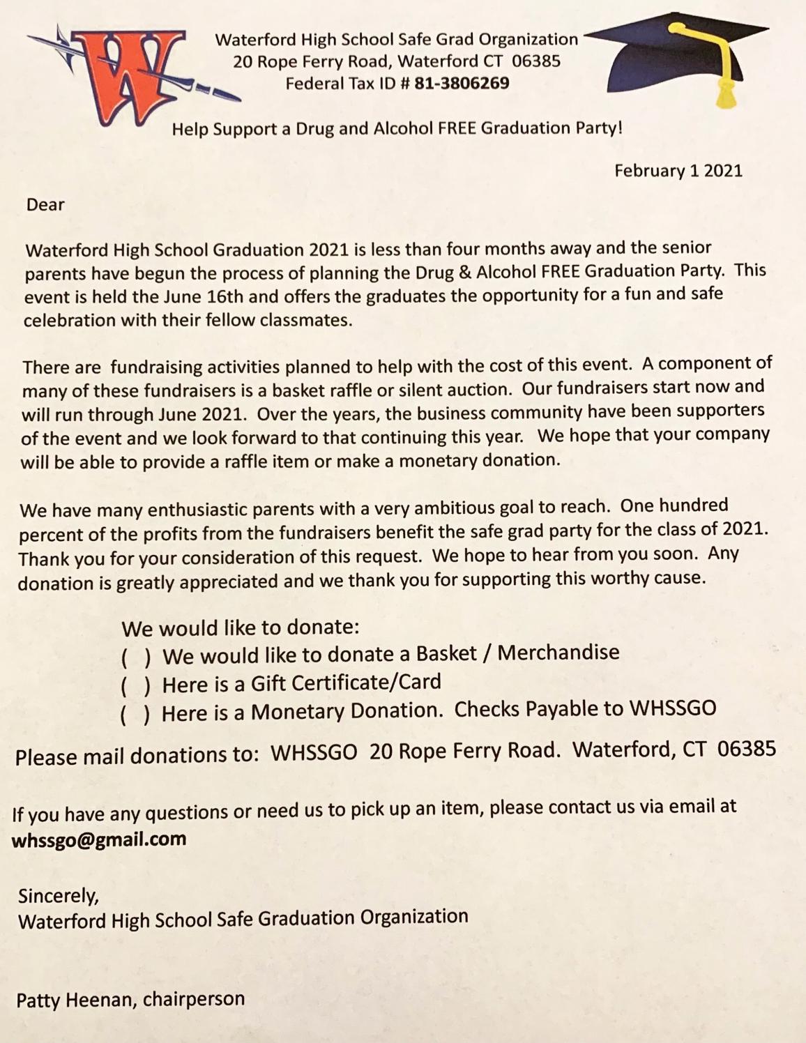 WHS - Safe Grad by Waterford Public Schools - Issuu