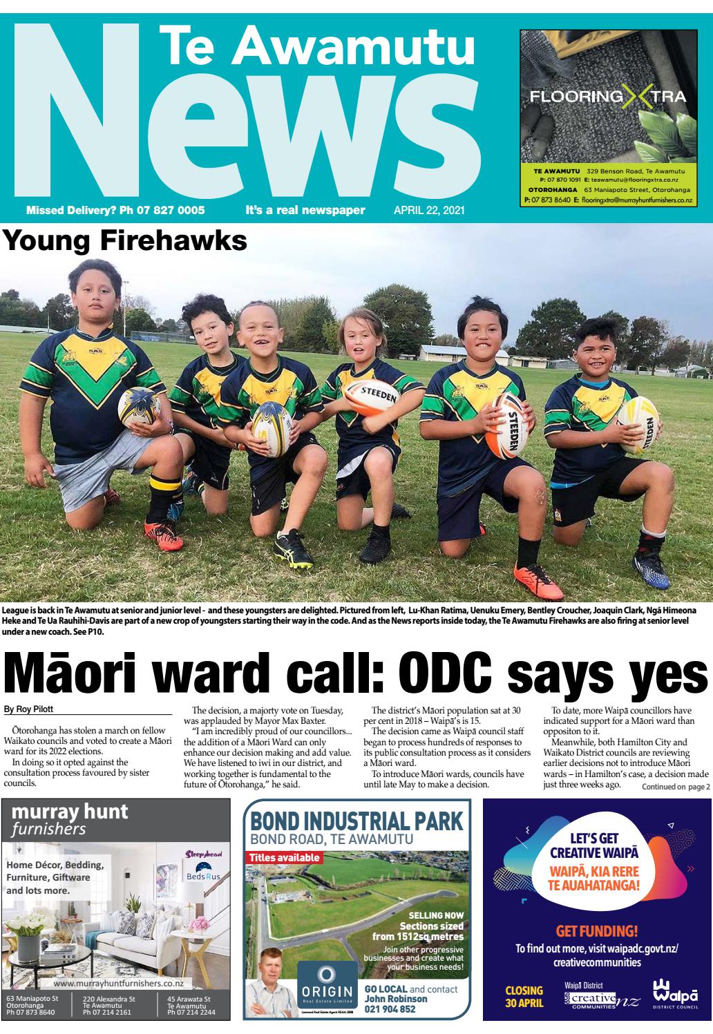 Te Awamutu News | April 22, 2021 by Cambridge News & Te Awamutu News ...