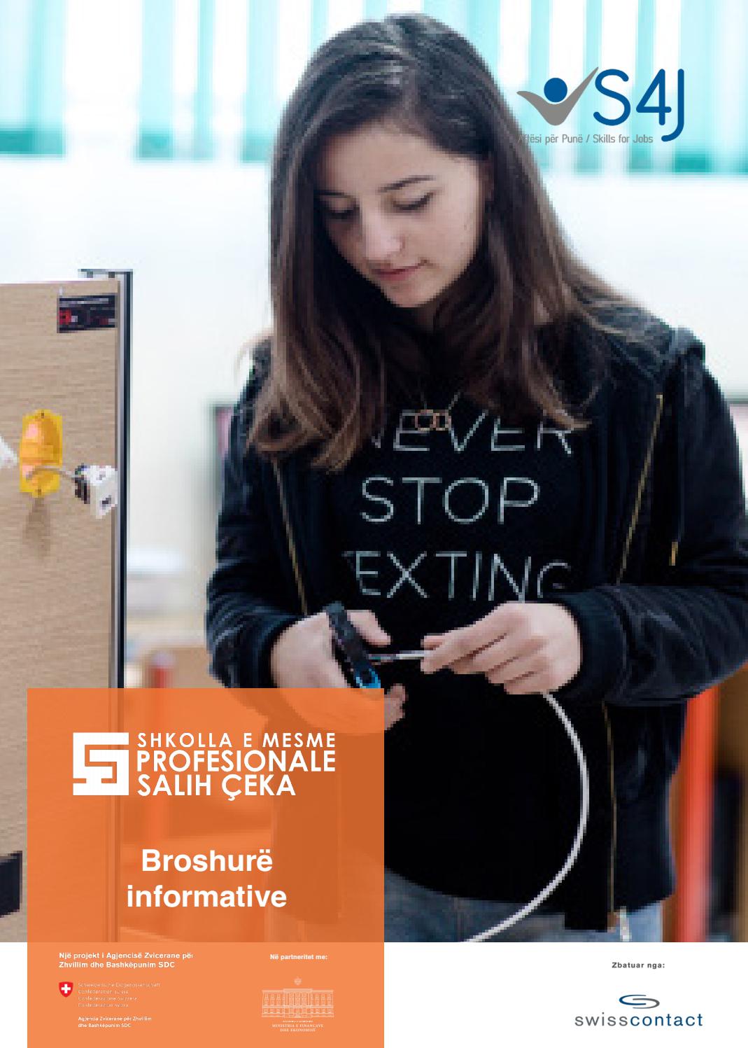 Shkolla “Salih Çeka” - Broshurë informative by skillsforjob1 - Issuu