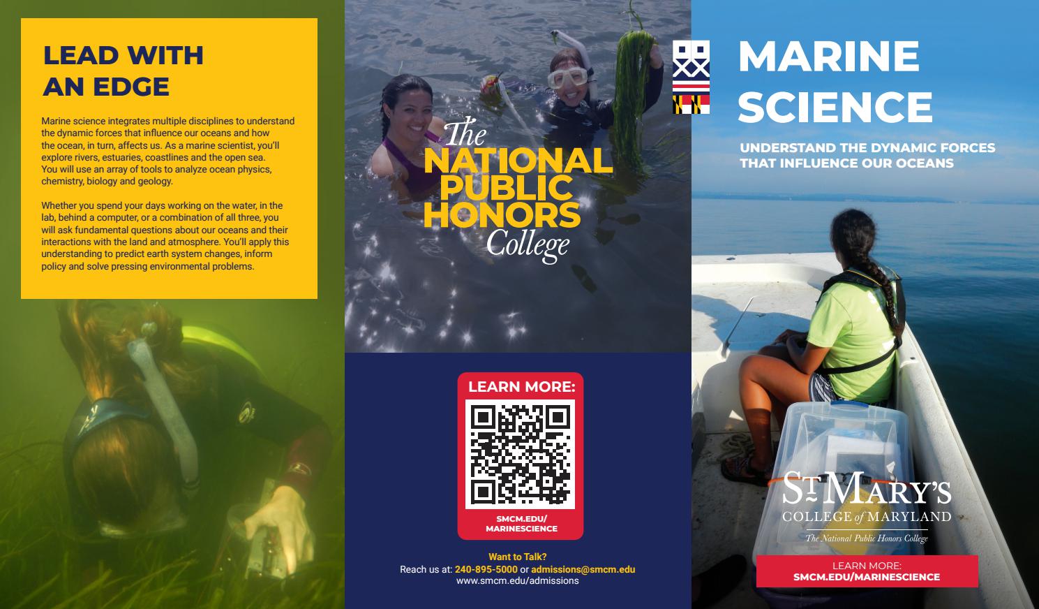 Marine science major brochure by St. Mary's College of Maryland - Issuu