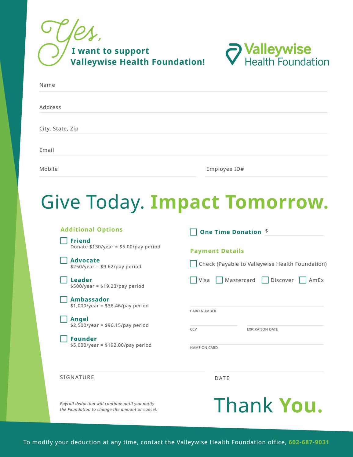 Valleywise Health - Employee Giving Application by Valleywise Health ...