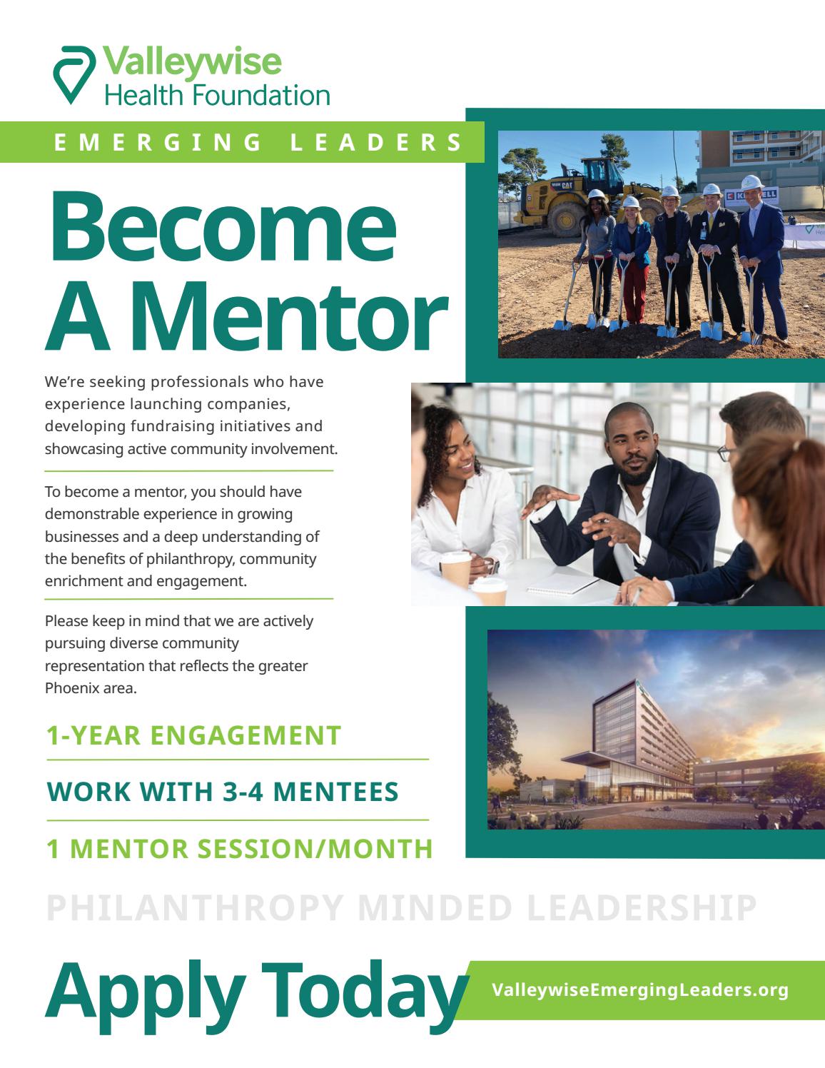 Emerging Leaders - Mentor Flyer by Valleywise Health Foundation - Issuu