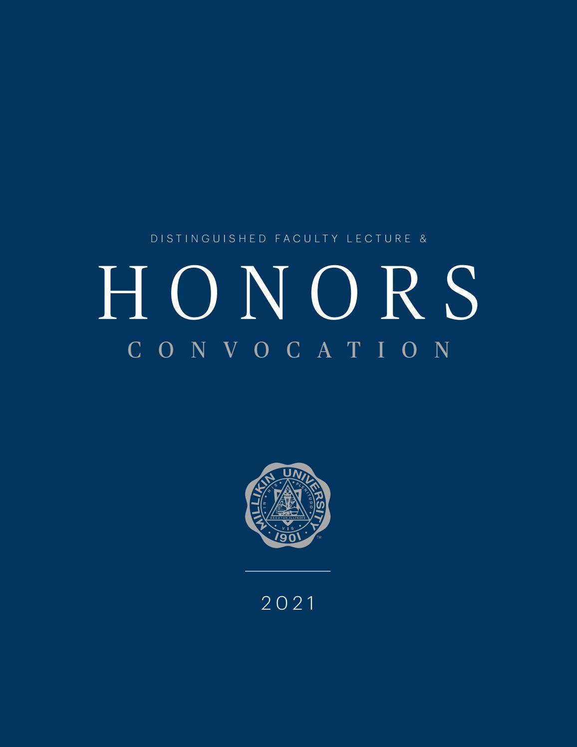 Honors Convocation 2021 by Millikin University - Issuu