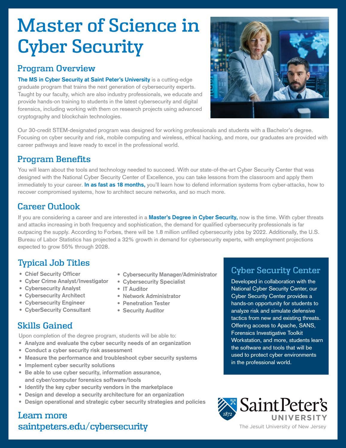 MS Cyber Security by Saint Peter's University - Issuu