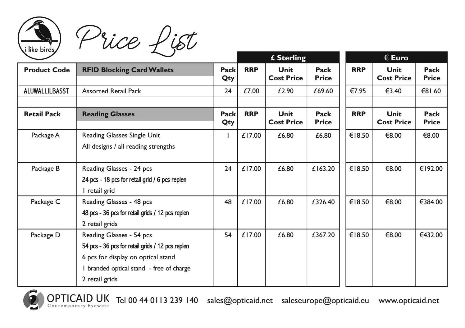 I Like Birds Catalogue Price List Spring 2021 by STAGG Distributors - Issuu