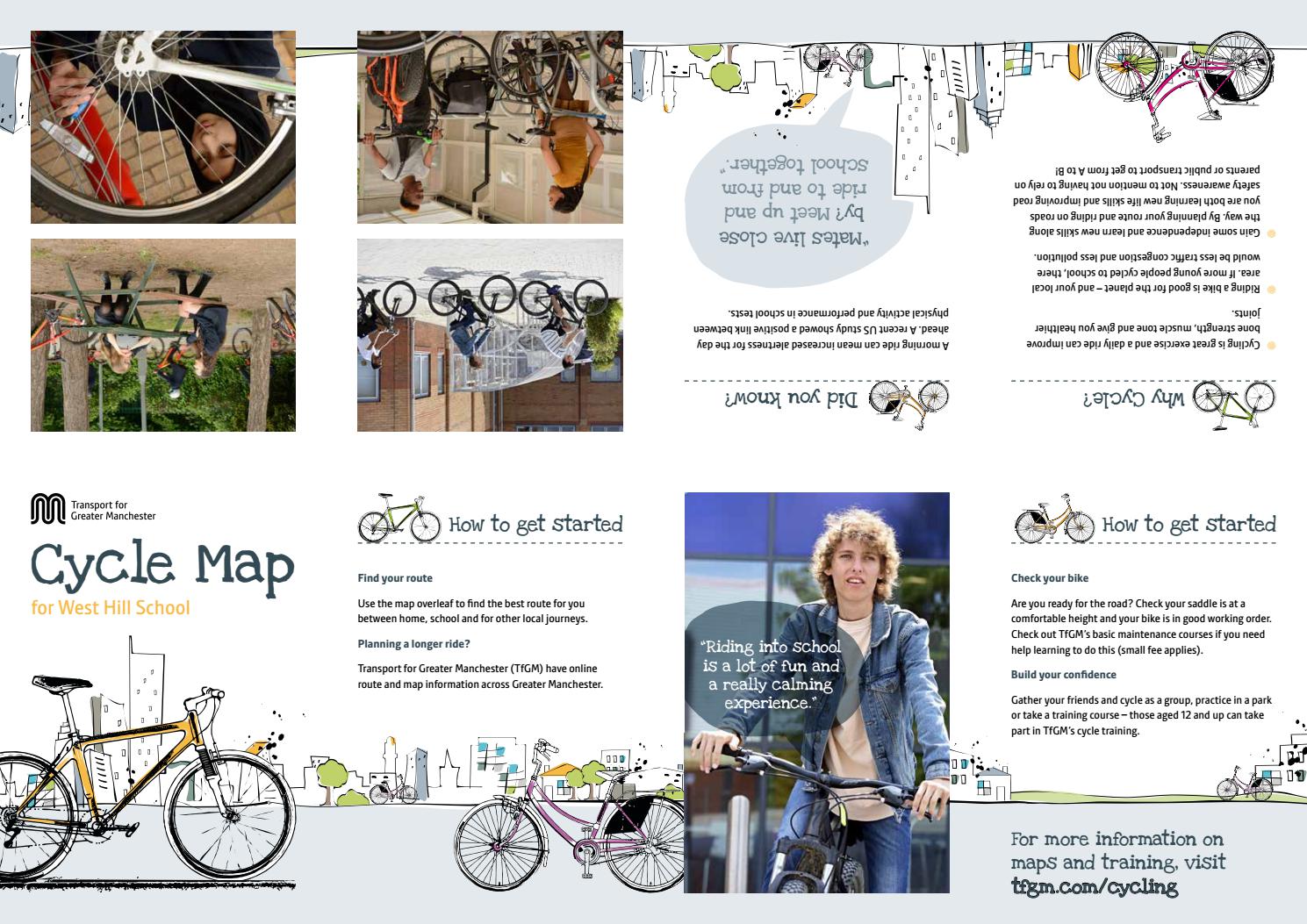 TfGM Cycle Map for West Hill School by Schudio - Issuu