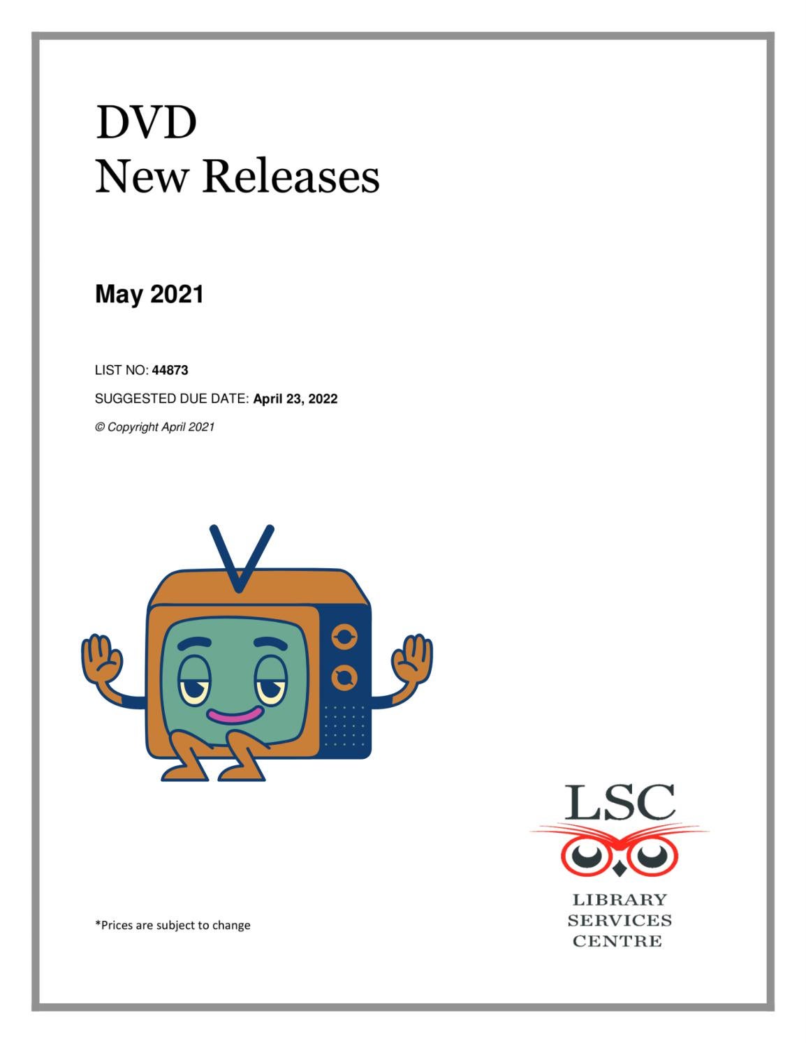DVD New Releases - May 2021 by Library Services Centre (LSC) - Issuu