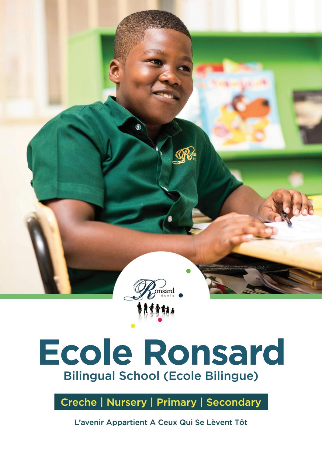 Ecole Ronsard Brochure by Kwame Gyanko - Issuu