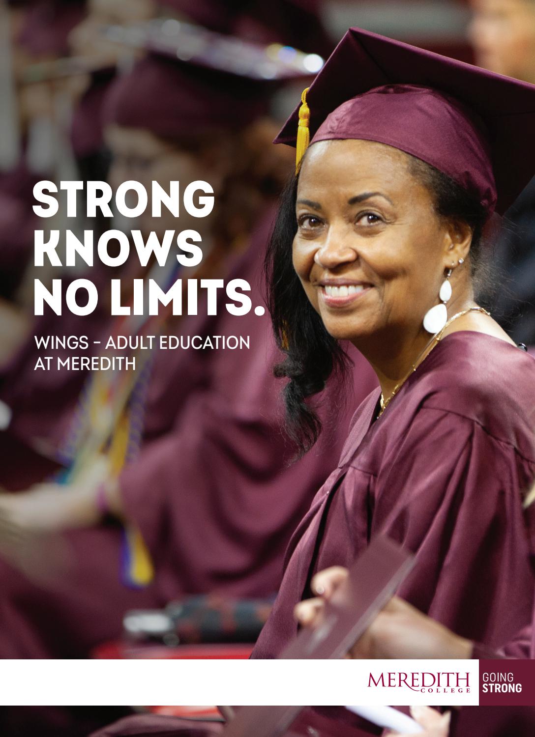 Wings Adult Education Brochure by Meredith College - Issuu