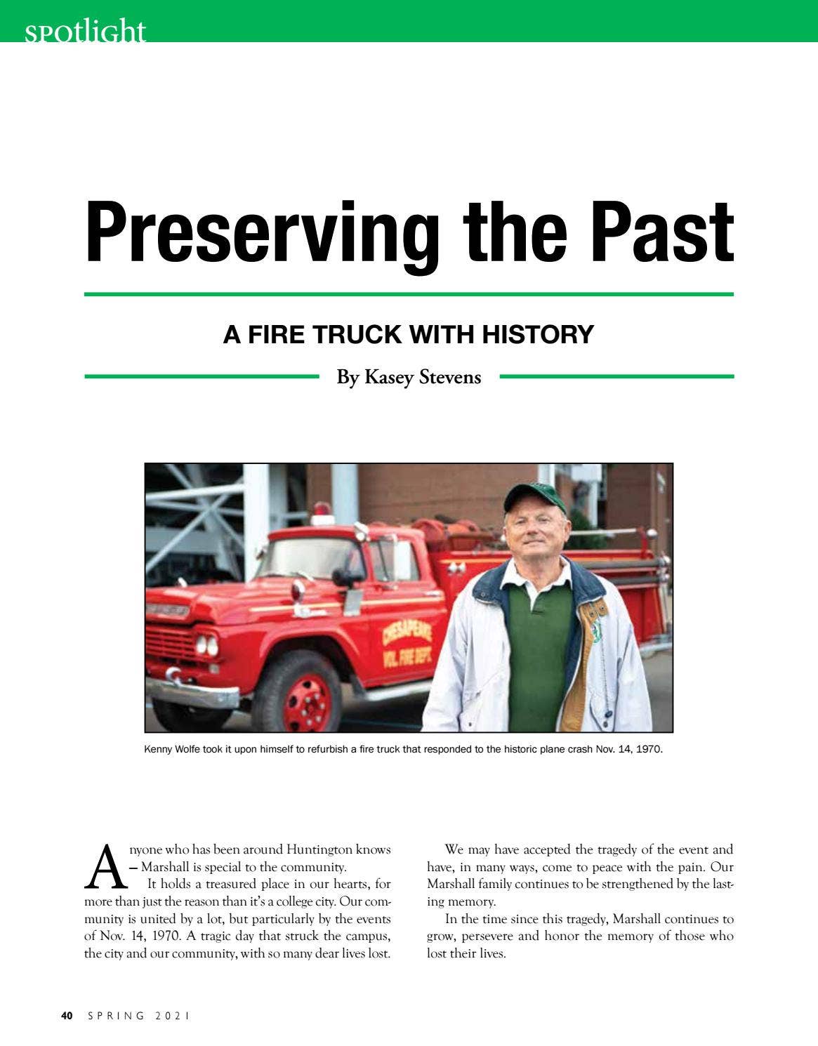 Marshall Magazine Spring 2021 by Marshall University - Issuu