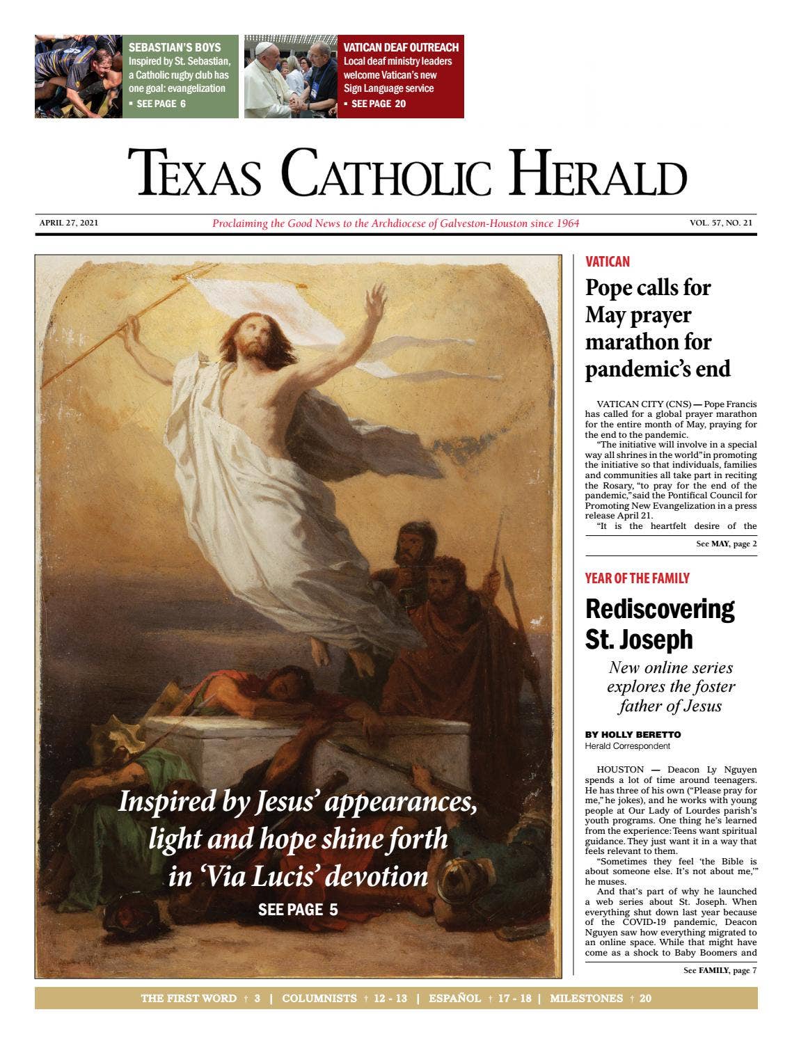 Texas Catholic Herald - April 27, 2021 by Texas Catholic Herald - Issuu