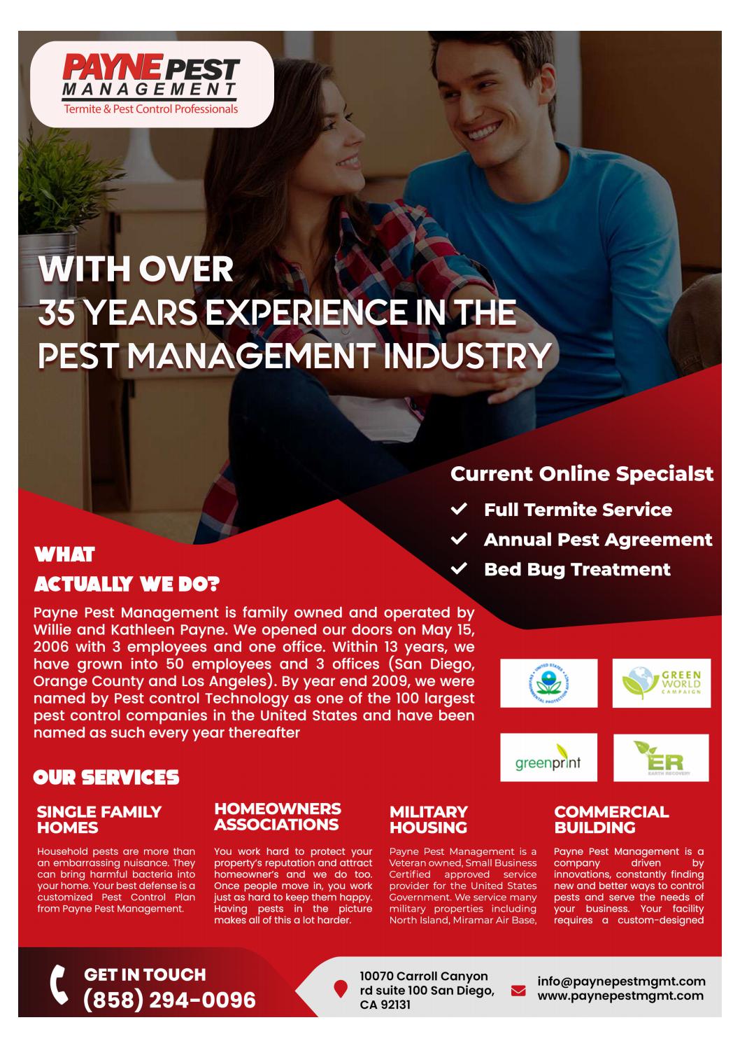Pest and termite control in San diego | Pack rat extermination San diego by Payne pest - Issuu
