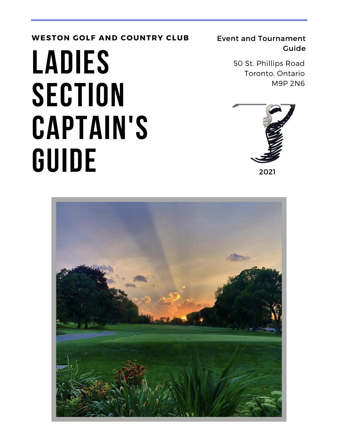 Weston Golf & Country Club | Ladies Section Captain's Guide 2021 by ...