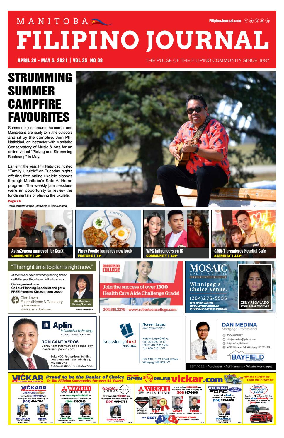 Filipino Journal Manitoba Edition April 20 - May 05, 2021 by Filipino ...