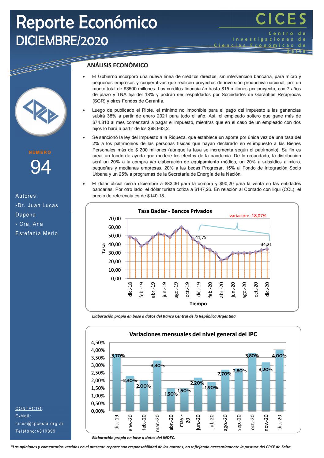 Reporte_Economico_Diciembre_2020 by Auxiliar Sistemas Web - Issuu