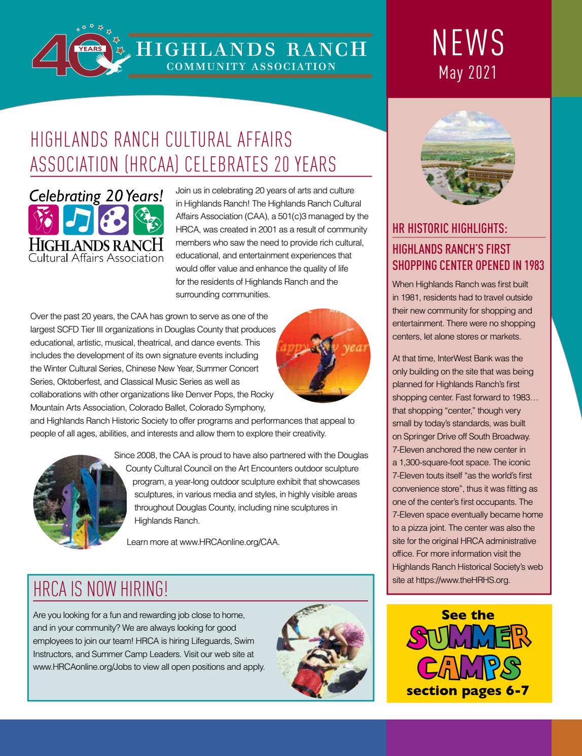HRCA May 2021 Newsletter by Highlands Ranch Community Association (HRCA ...