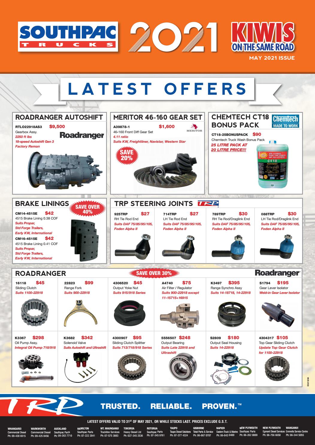 Southpac Parts May 2021 by NZ Truck & Driver - Issuu