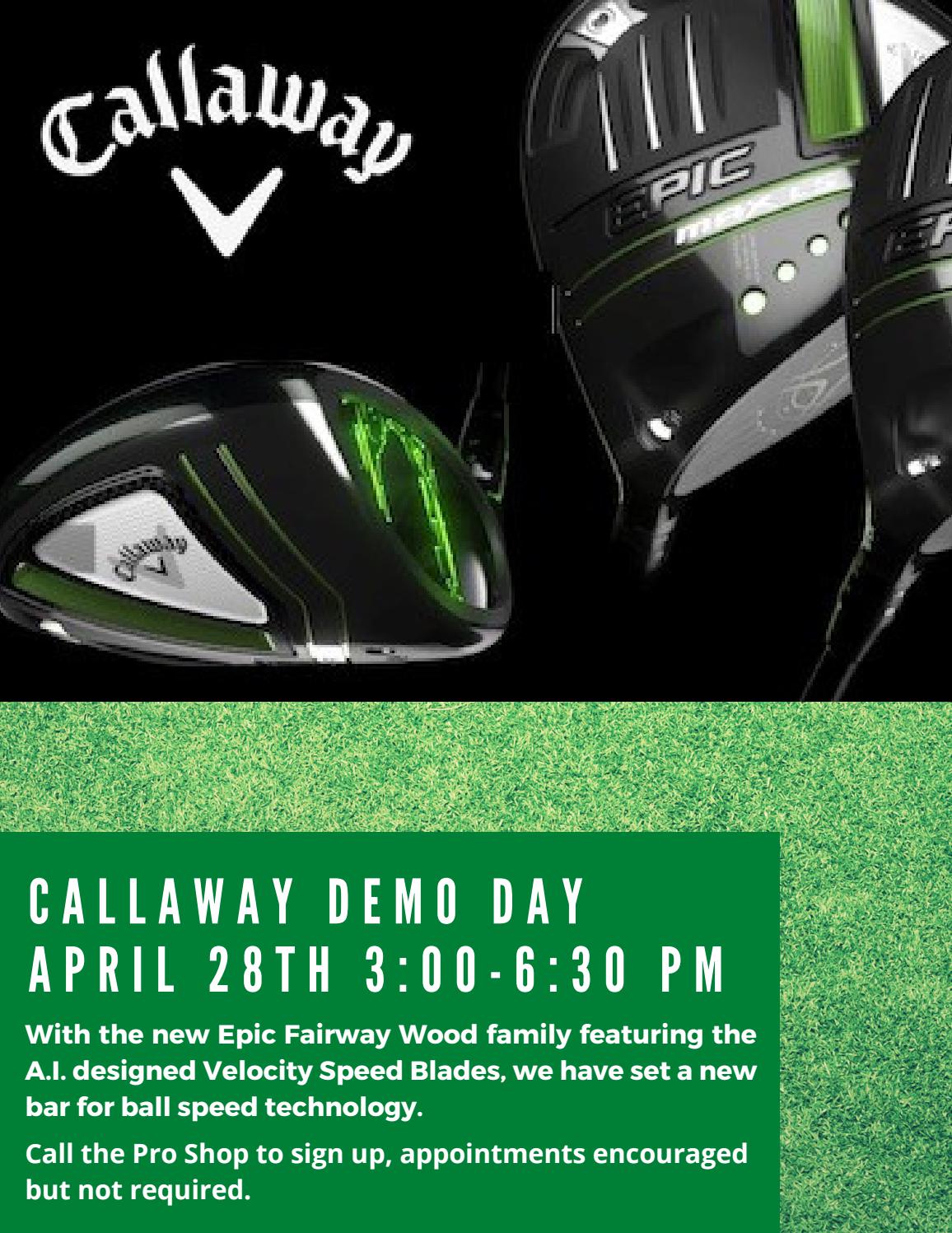 Callaway Demo Day: April 28 by Idle Hour CC - Issuu