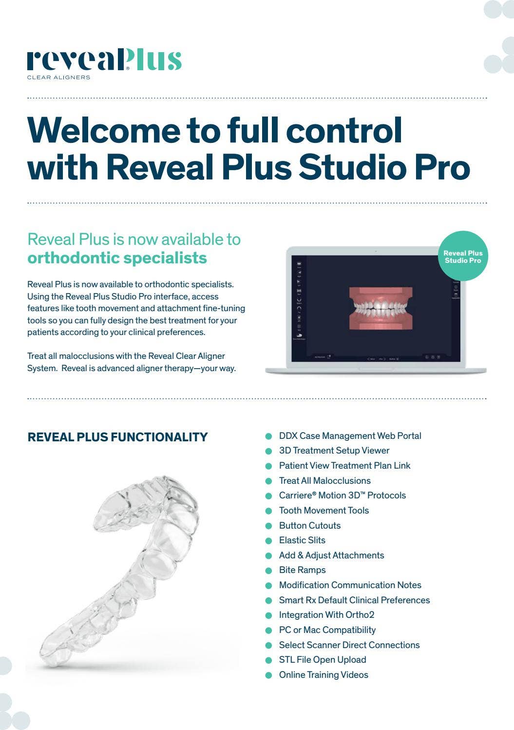 Welcome to full control with Reveal Plus Studio Pro - from Henry Schein ...