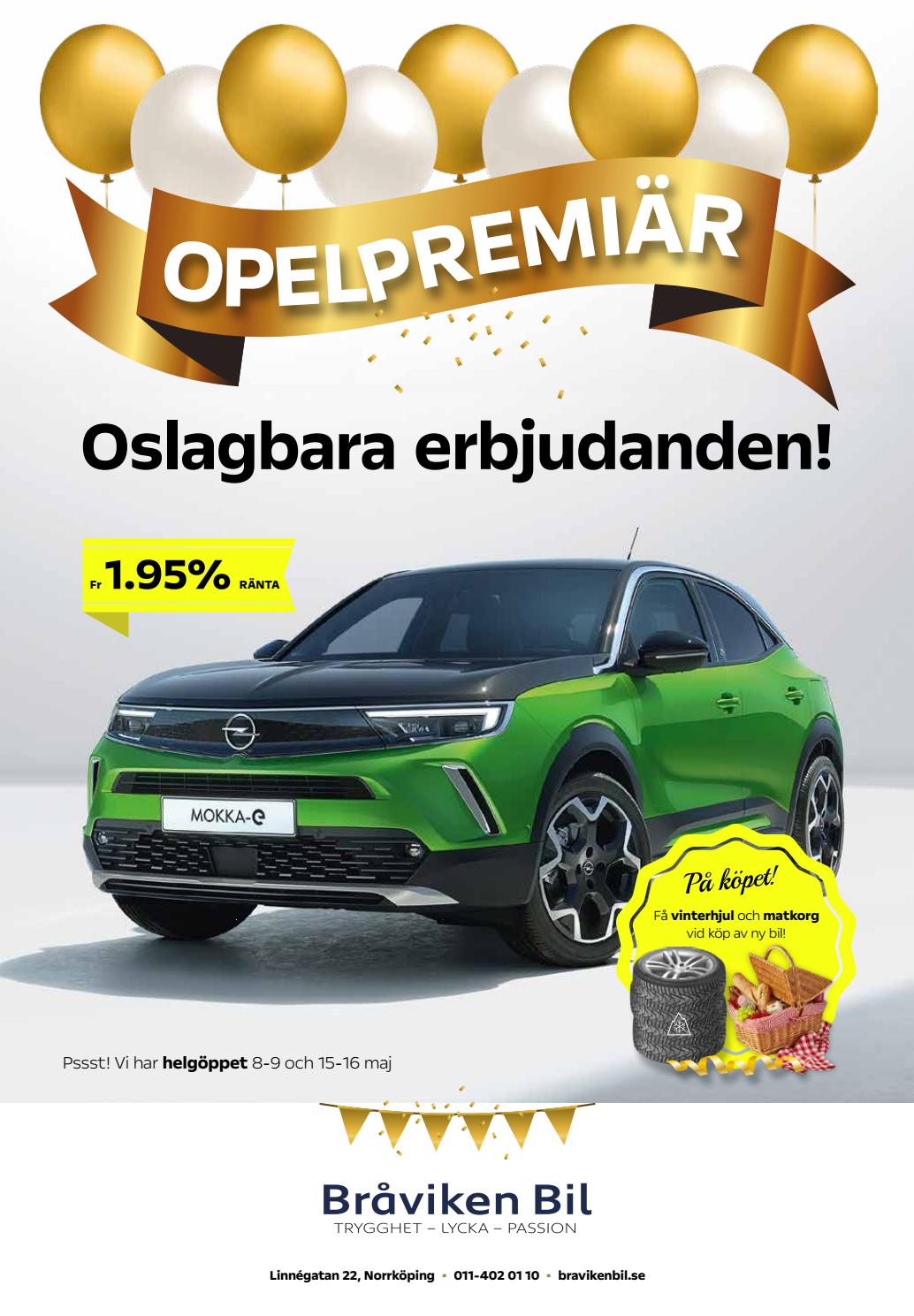 Opelpremiär – Bråviken Bil by Mercari Group AB - Issuu