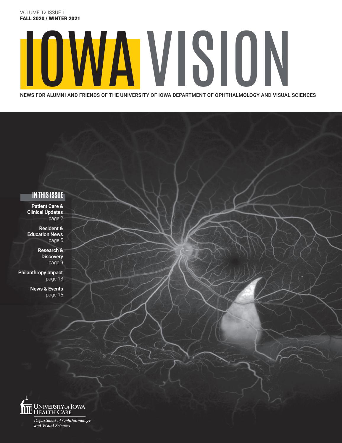 Iowa Vision Newsletter | Fall 2020 / Winter 2021 by uiowaeye - Issuu