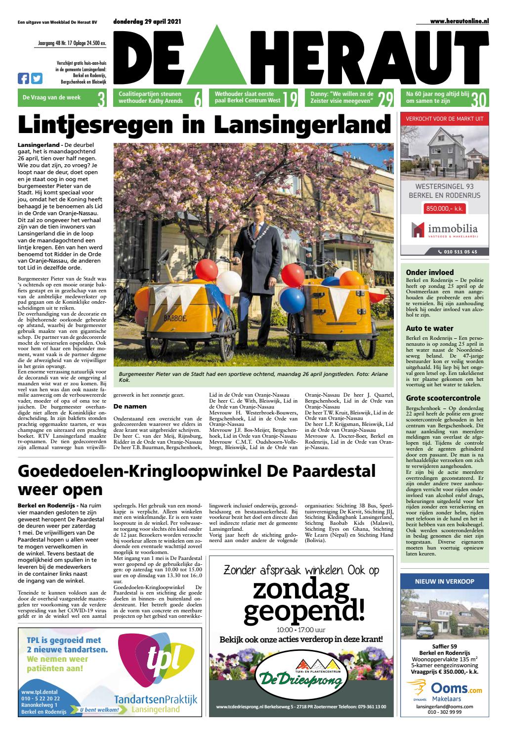 De Heraut week 17 2021 by Nieuwsblad De Heraut - Issuu