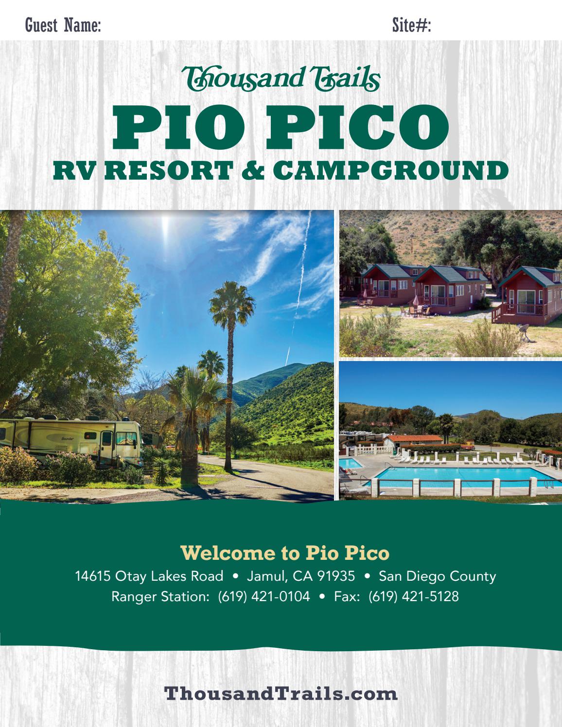 Thousand Trails Pio Pico by AGS/Texas Advertising - Issuu