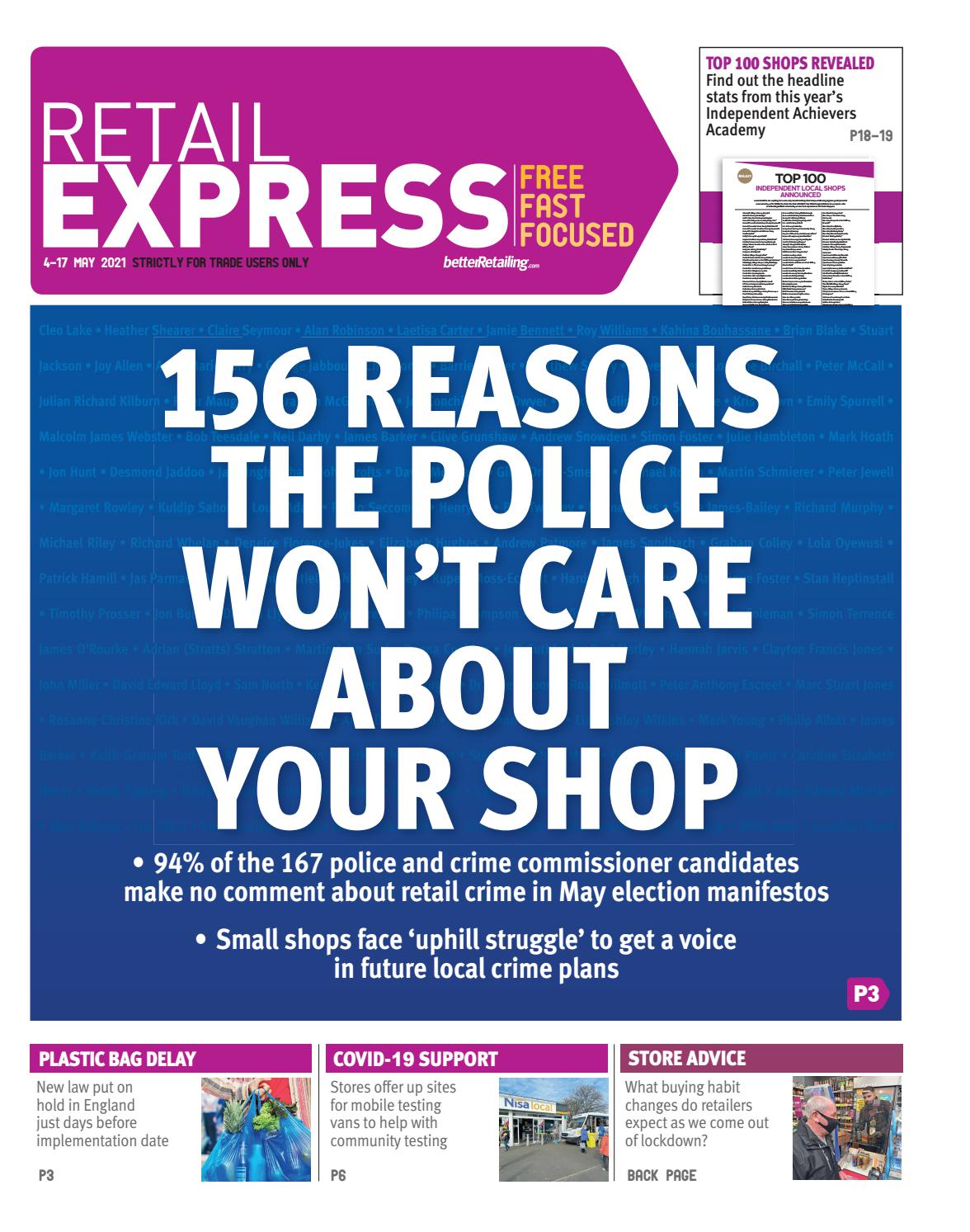 Retail Express - 4 May 2021 by BetterRetailing - Issuu