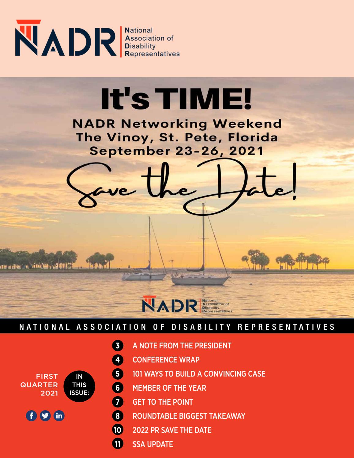 NADR 2021 Q1 Newsletter by NADR - Issuu