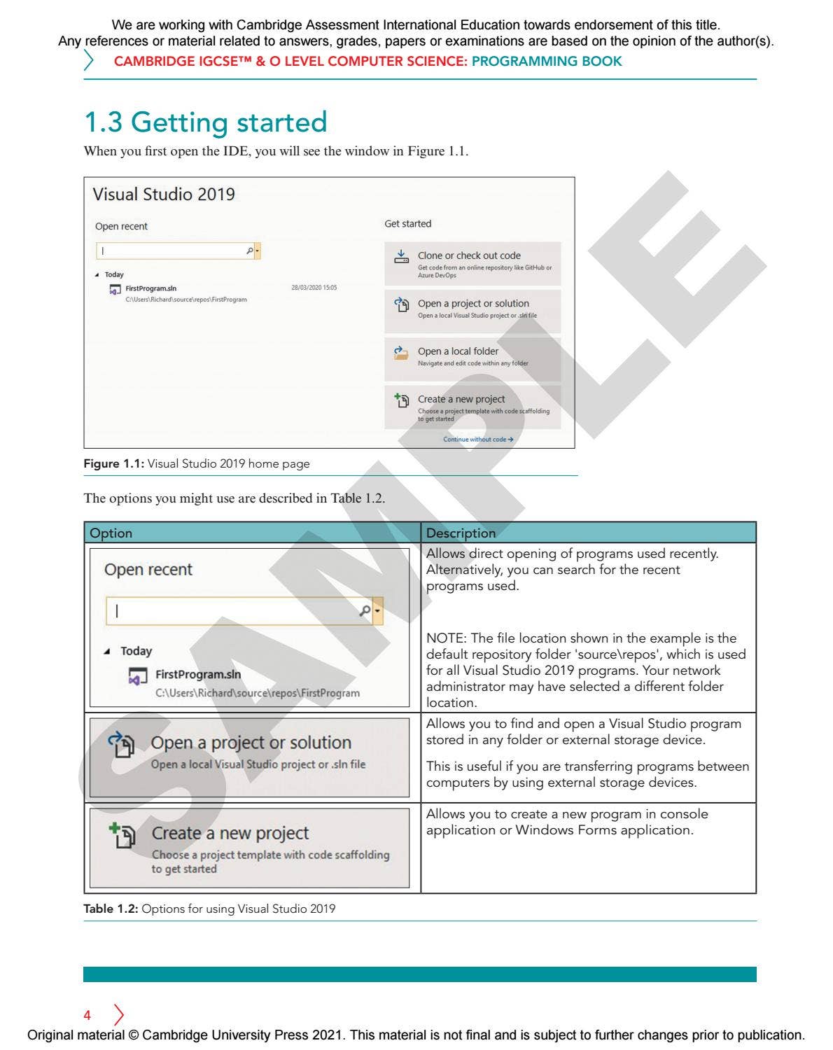 Cambridge IGCSE & O Level Computer Science Programming Book for Microsoft Visual Basic Sample by ...