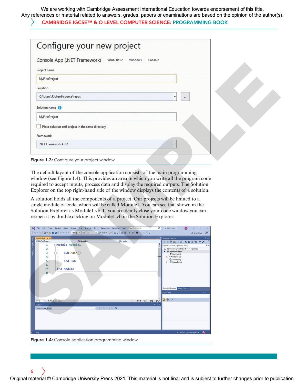 Cambridge IGCSE & O Level Computer Science Programming Book for Microsoft Visual Basic Sample by ...