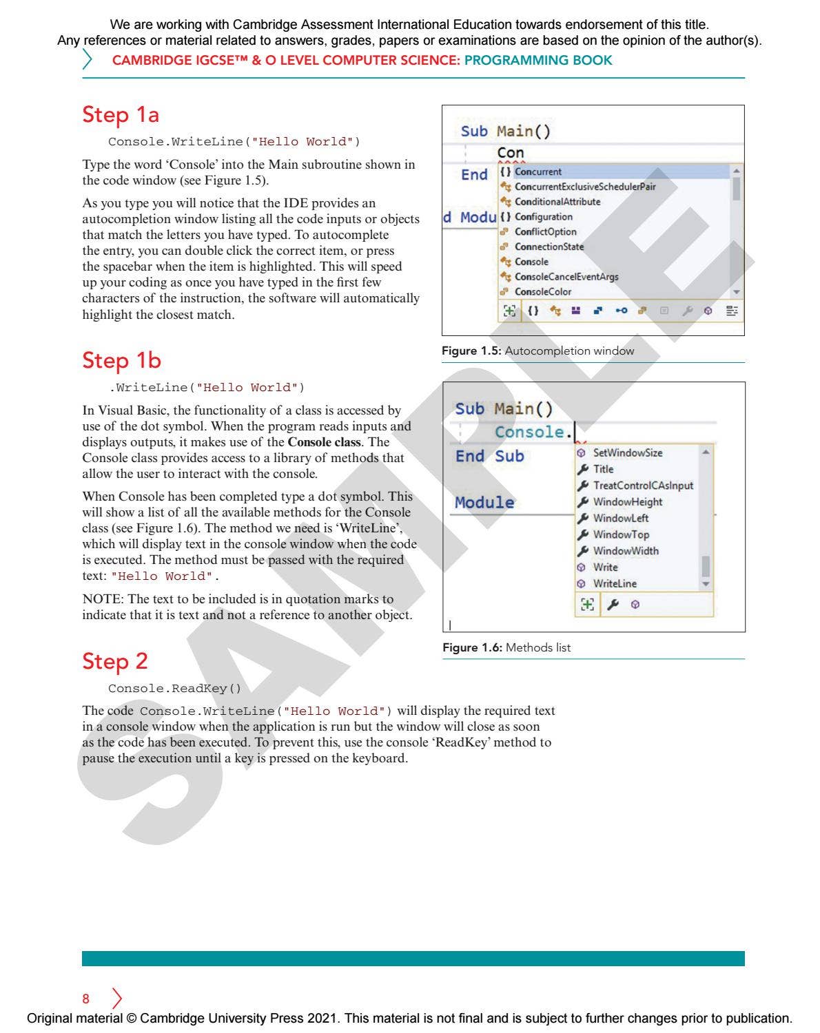 Cambridge IGCSE & O Level Computer Science Programming Book for ...