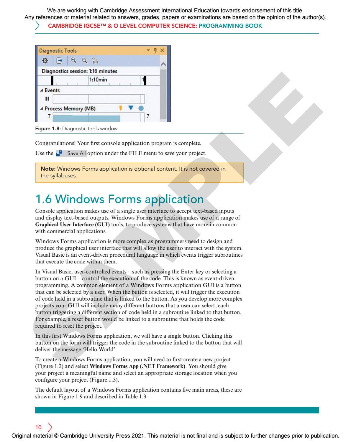 Cambridge IGCSE & O Level Computer Science Programming Book for Microsoft Visual Basic Sample by ...