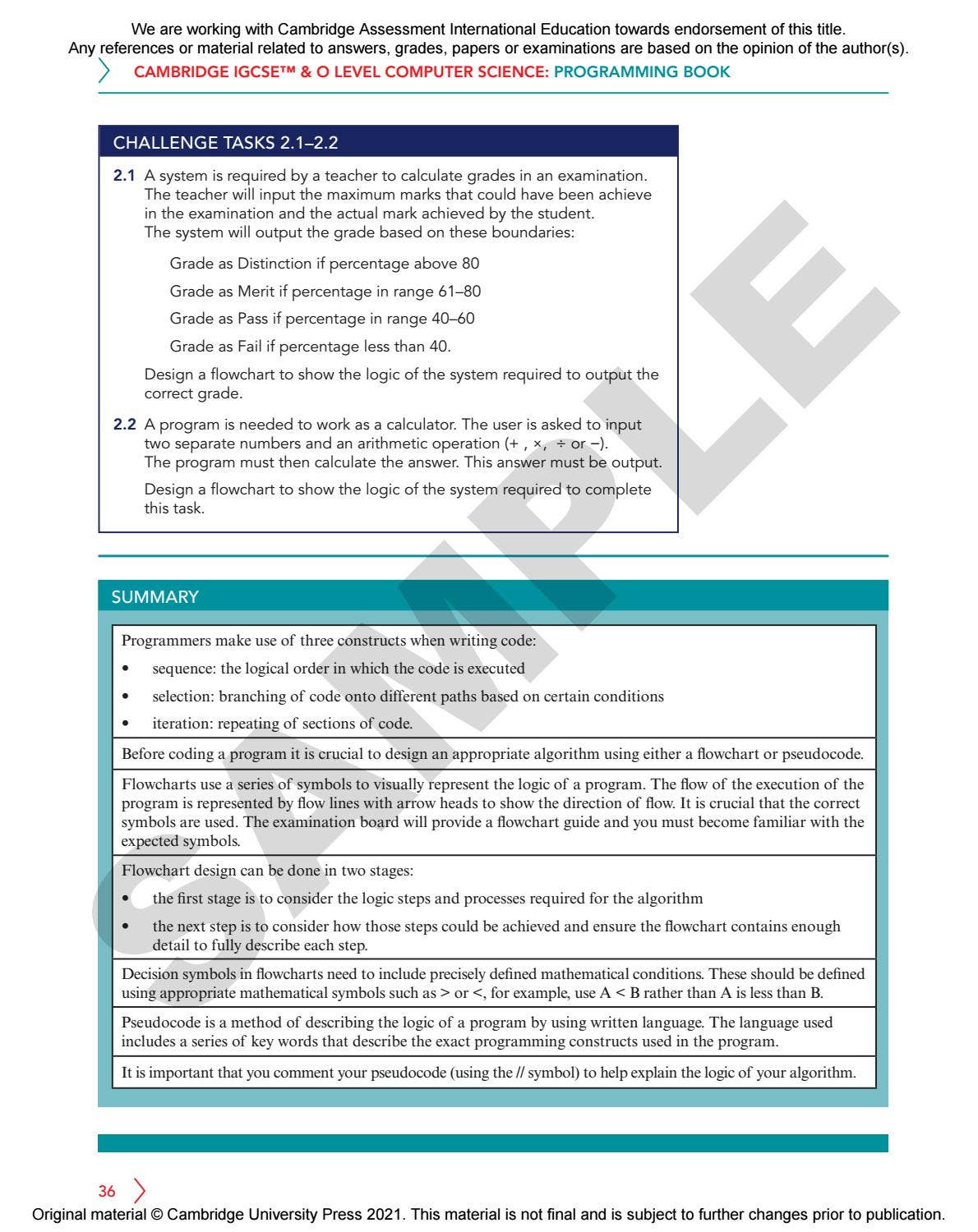 Cambridge IGCSE & O Level Computer Science Programming Book for ...