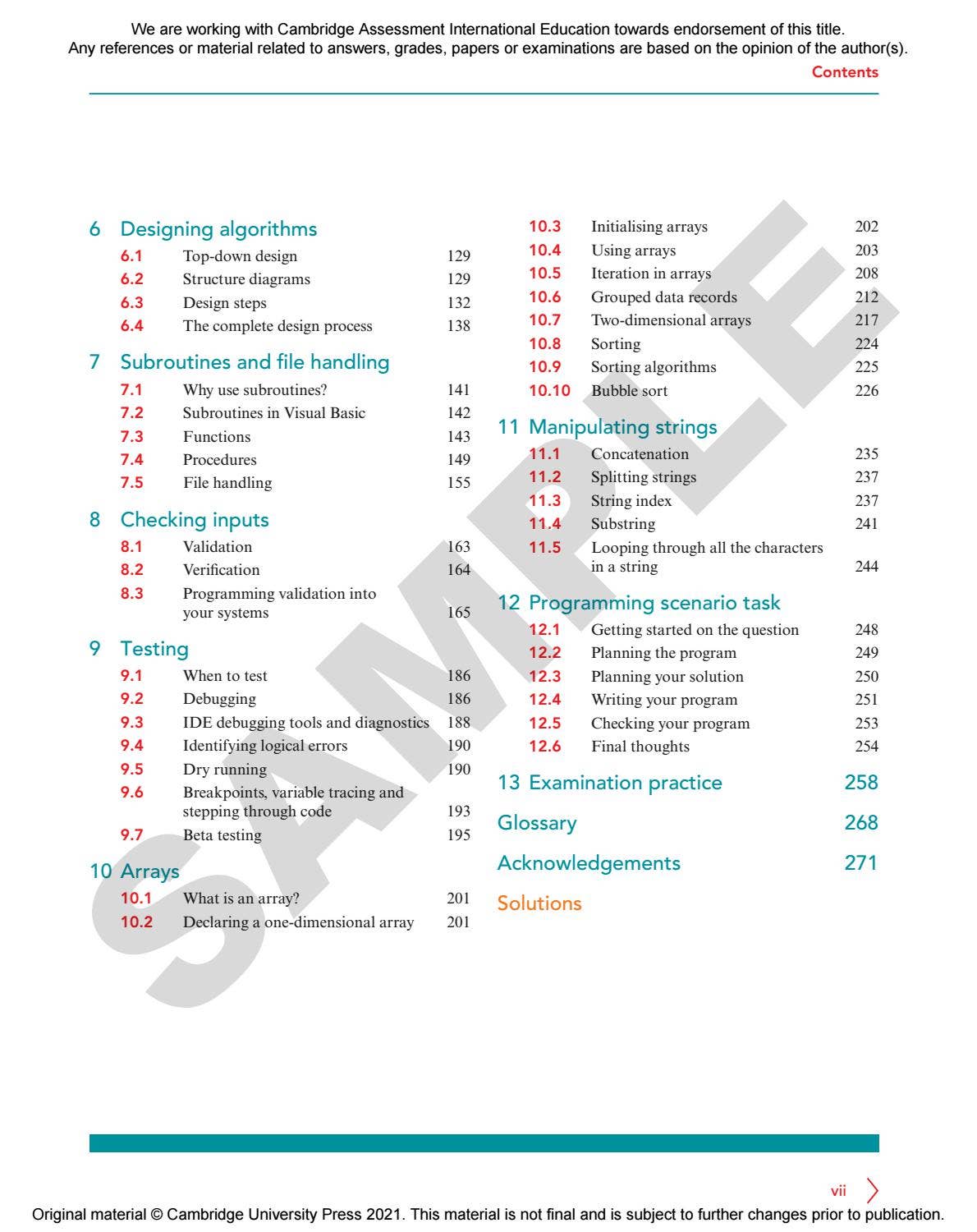 Cambridge IGCSE & O Level Computer Science Programming Book for ...