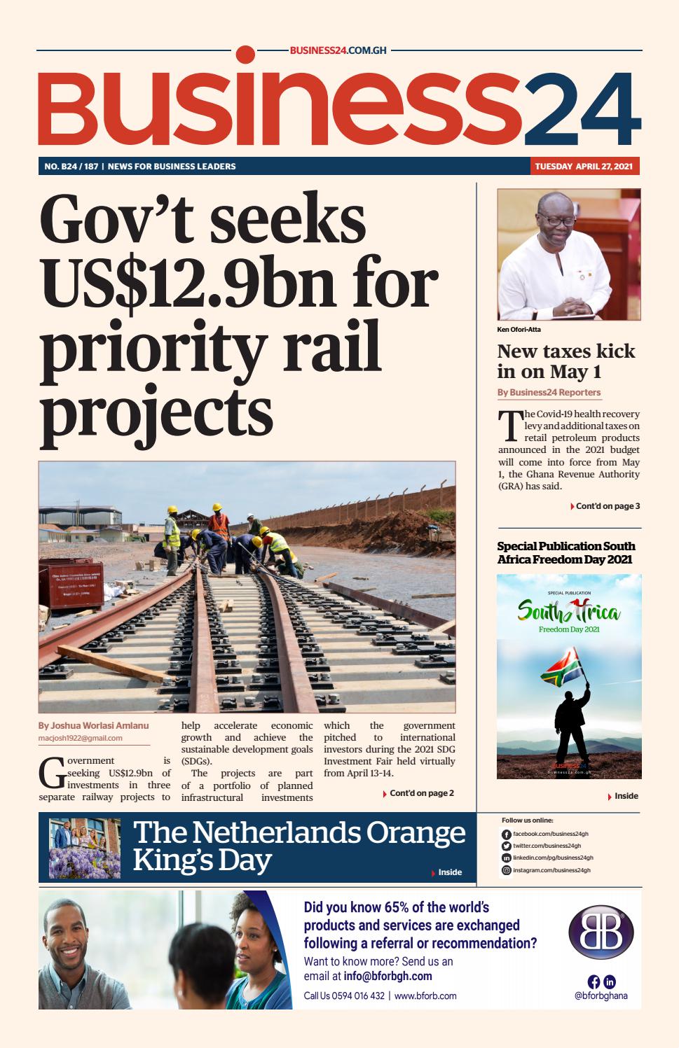 Business24 Newspaper 27th April, 2021 by Business24 Online - Issuu