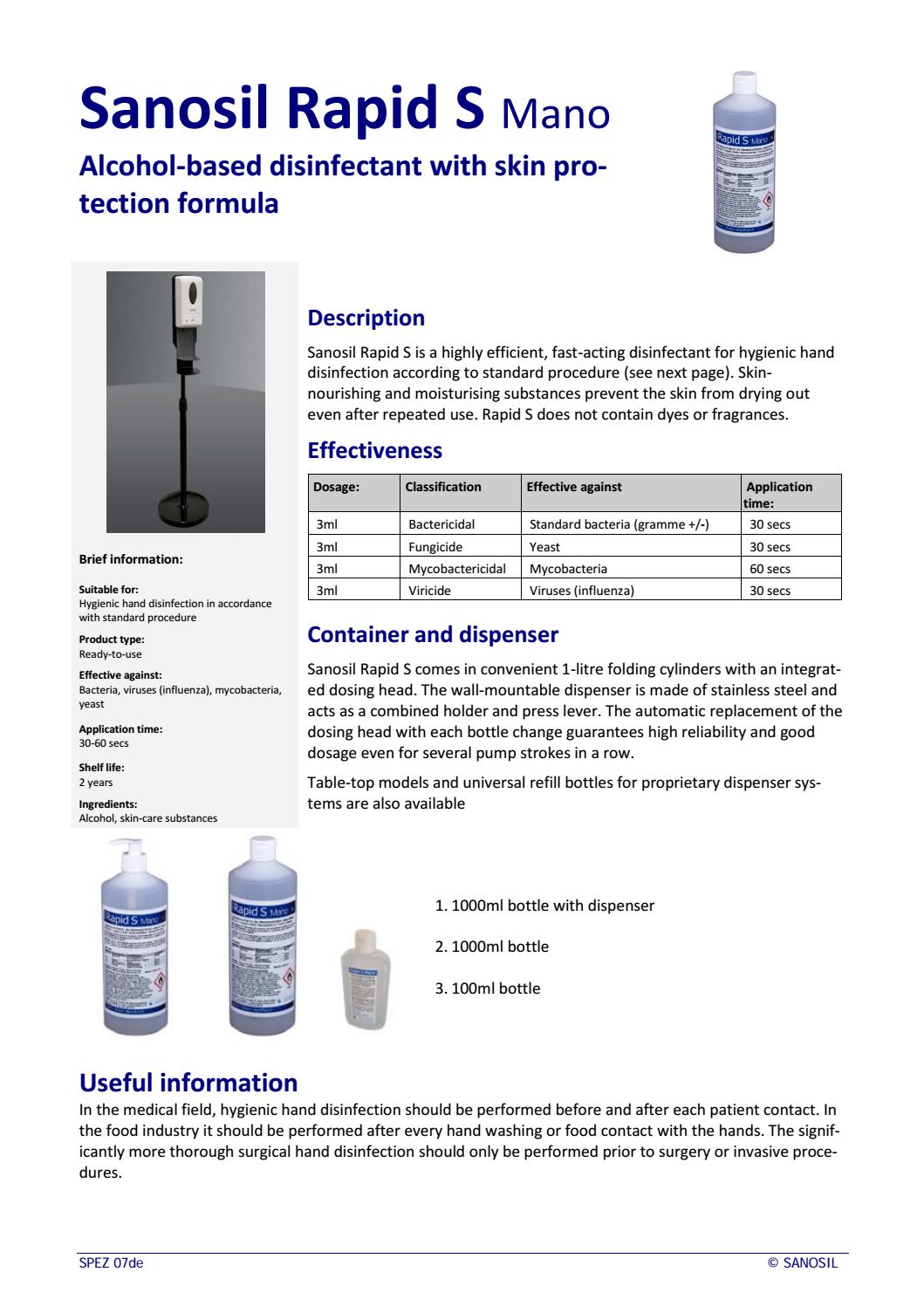 Rapid S Mano_technical sheet_EN_SPEZ07en_v1.1.pdf by Sanosil - Issuu