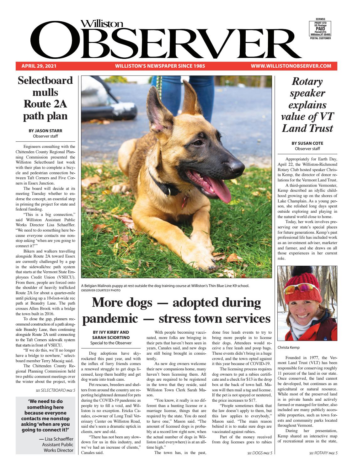 Williston Observer 4/29/2021 by Williston Observer - Issuu